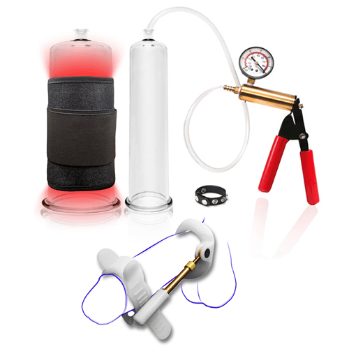 Power Package Red Light Penis Pump - DEEP Penile Extender - Dr. Joel Kaplan